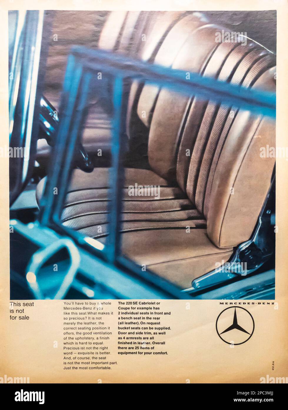 Vintage ad of mercedes benz hi-res stock photography and images - Alamy