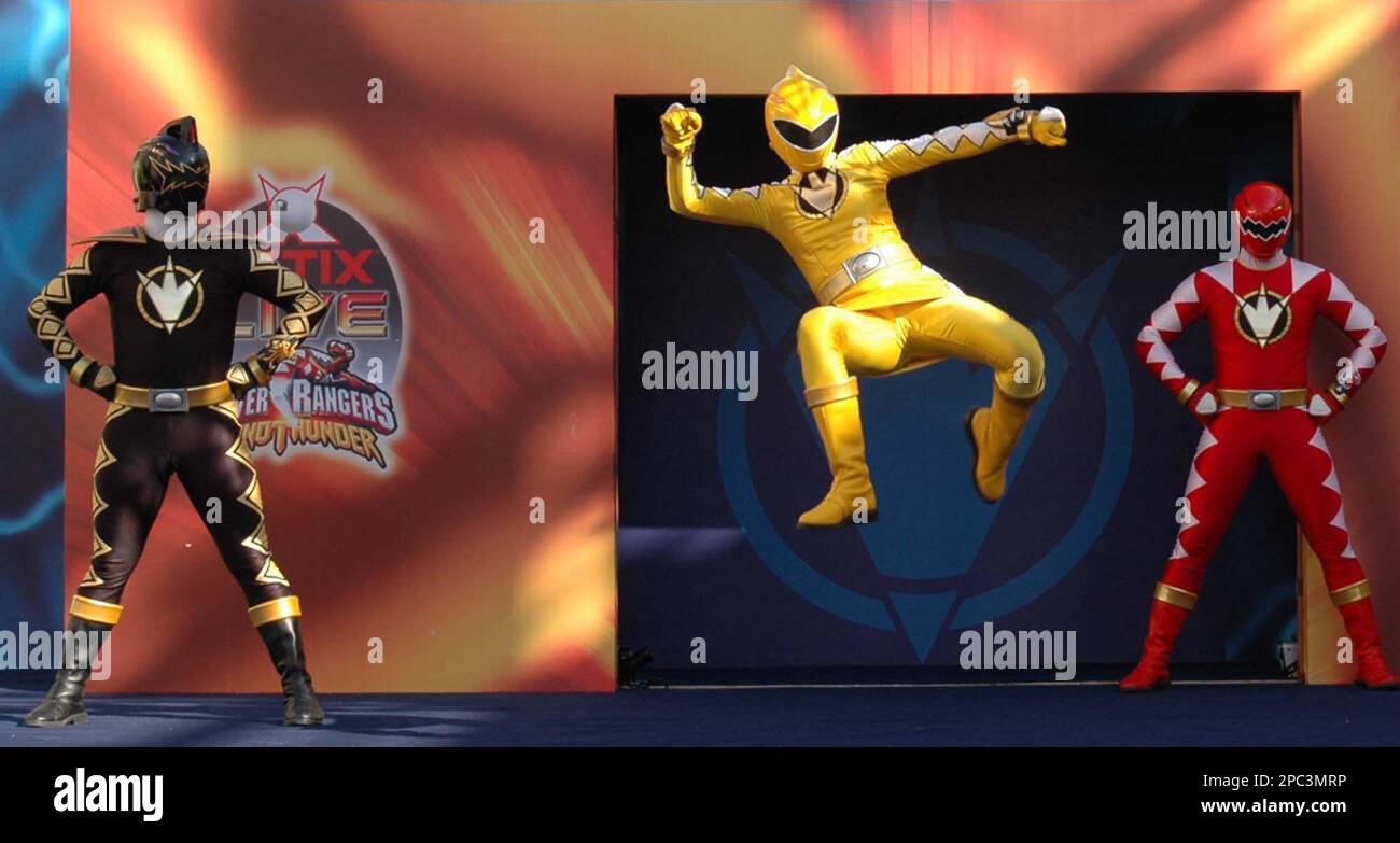 Power Rangers Dino Thunder performs live in Ahmadabad, India, Thursday ...