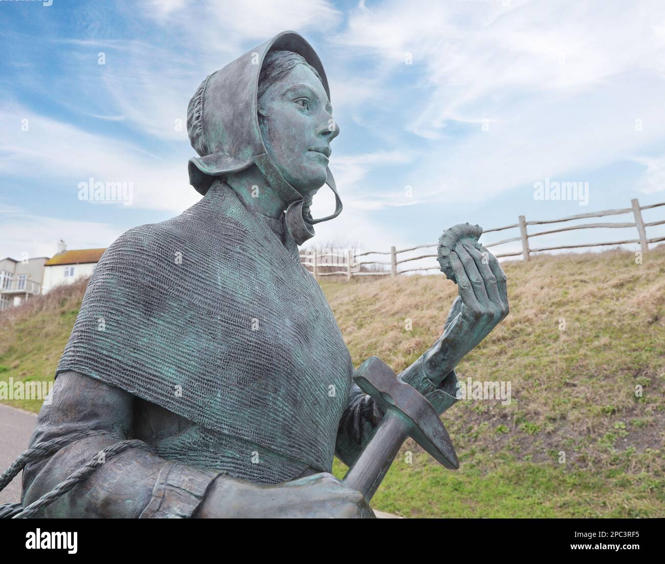 Mary Anning Statue Stock Photo - Alamy