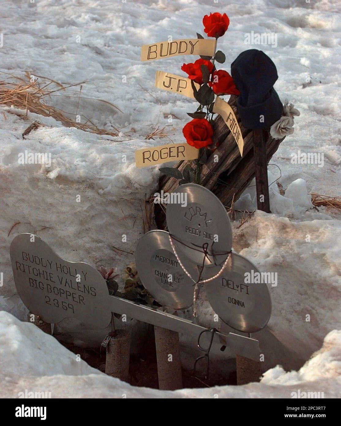 **FILE** Flowers adourn a memorial Feb. 6, 1999, at the spot where the ...