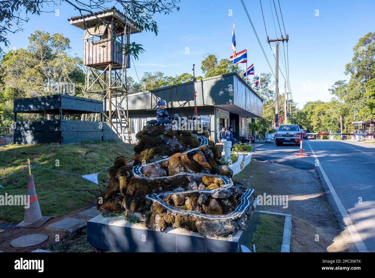 Ranger station on top of mountain at Khao Yai National Park, Thailand ...