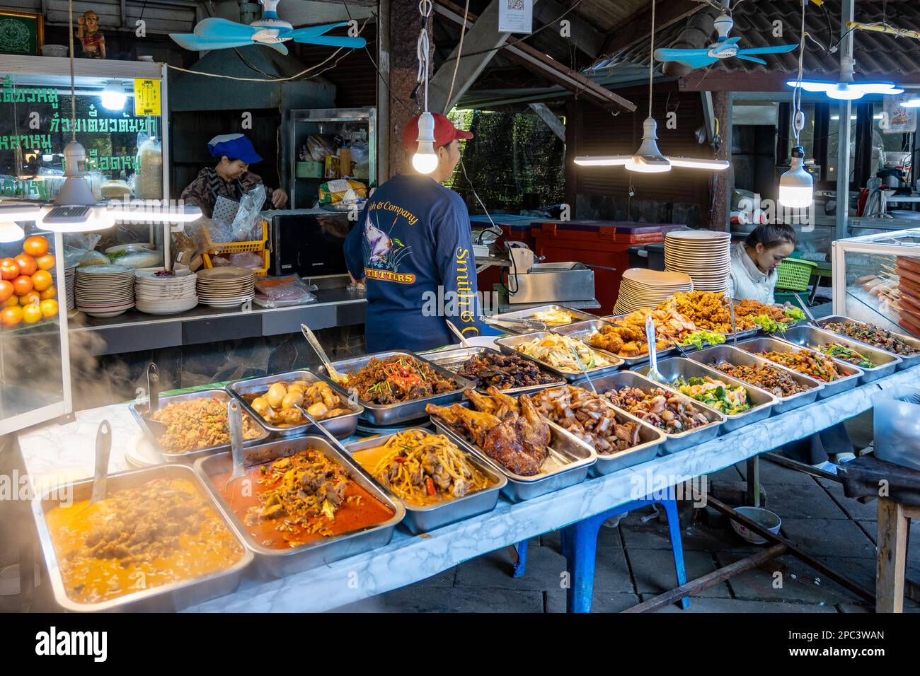 Vast varieties of food served at the food stalls. Khao Yai National ...