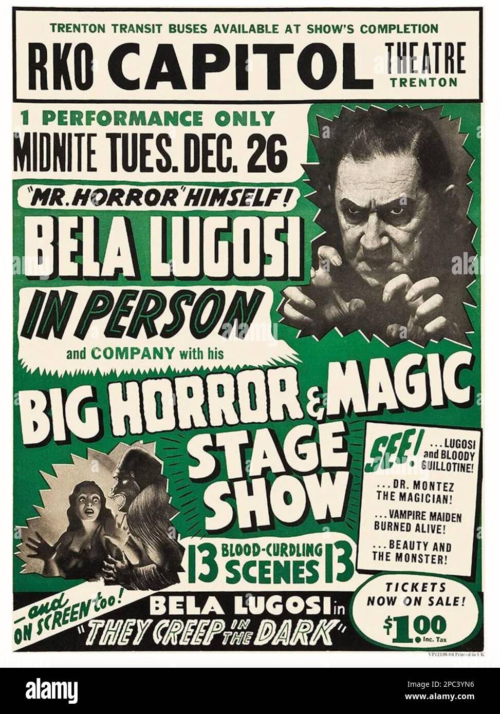 BELA LUGOSI ( 1882-1956) Hungarian/American film and stage actor ...