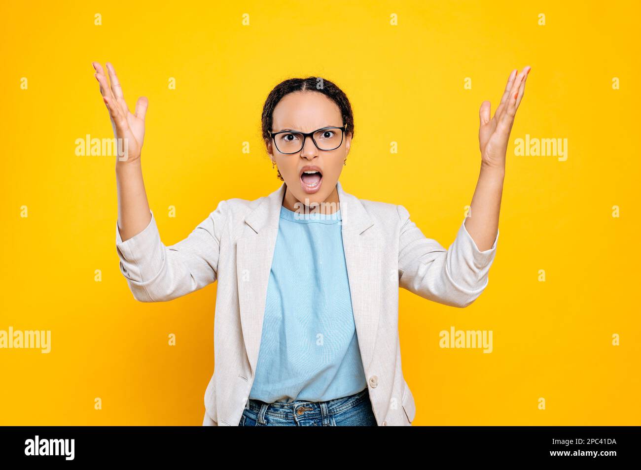 Grumpy female boss hi-res stock photography and images - Alamy