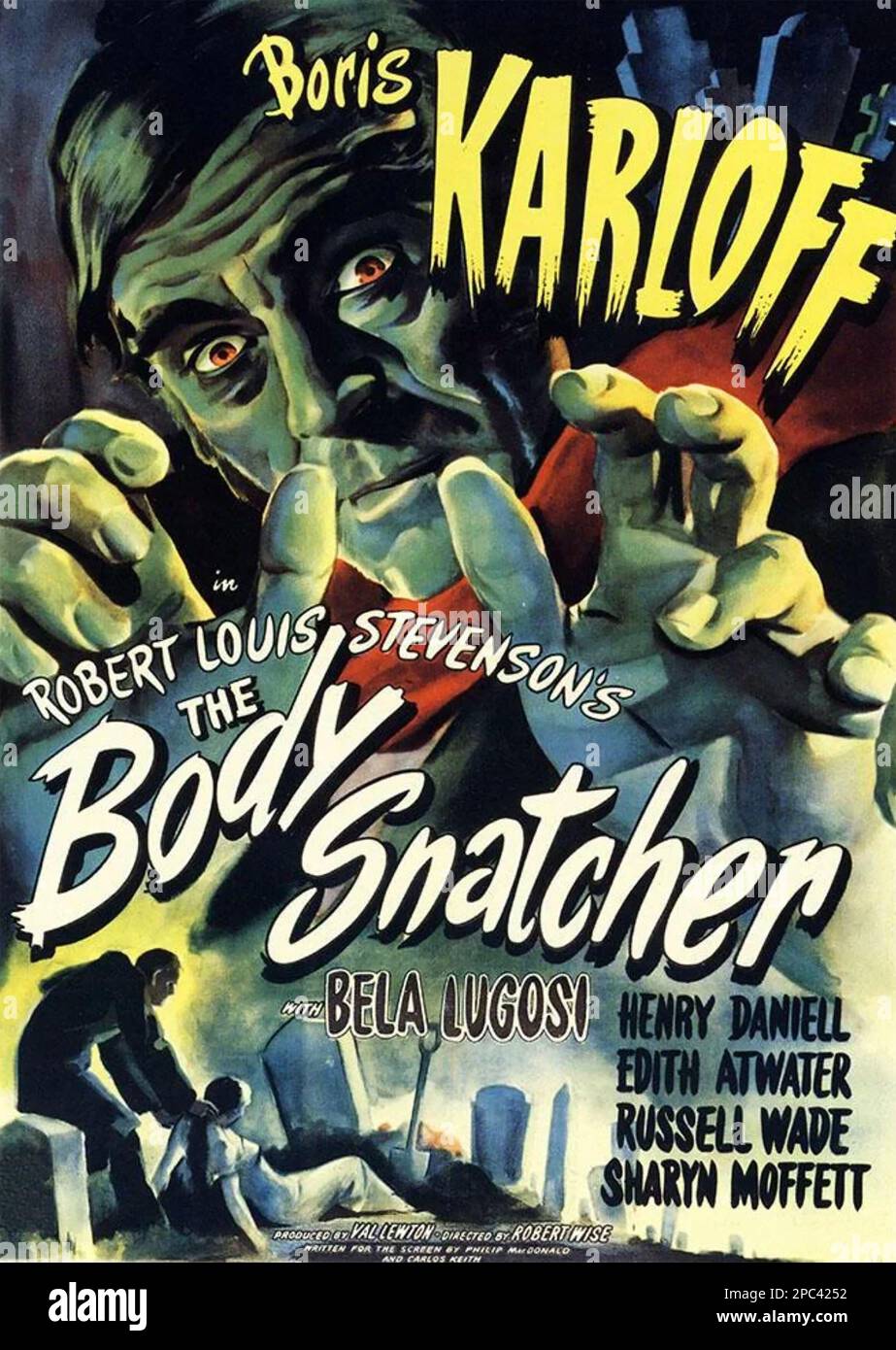 THE BODY SNATCHER 1945 RAK Radio Pictures film with Boris Karloff Stock ...
