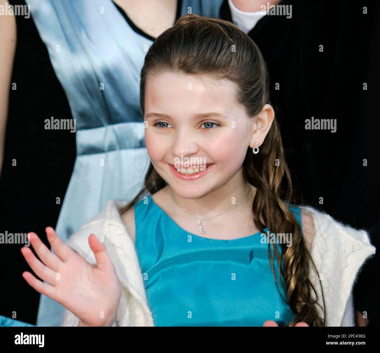 Abigail Breslin, from the film "Little Miss Sunshine," arrives for the ...