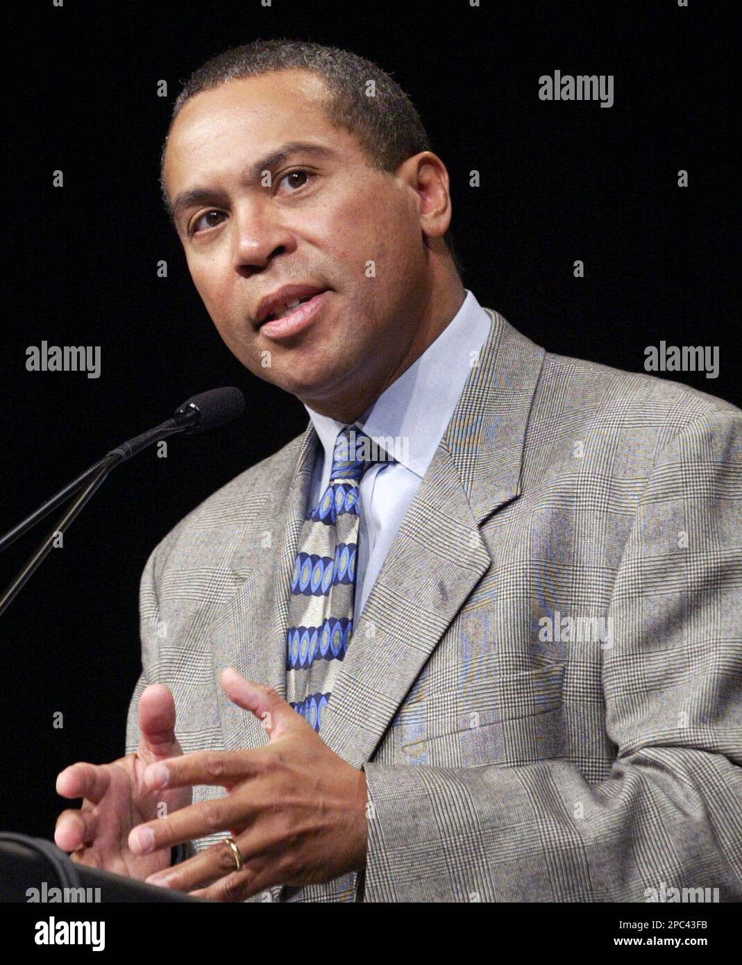 Massachusetts Gov. Deval Patrick speaks during the thirty-seventh ...