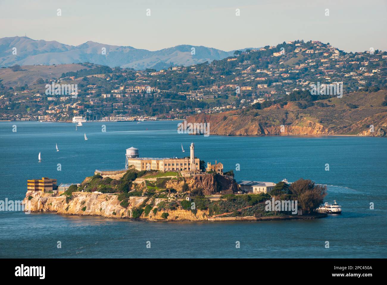 Alcatraz Island in the Bay of San Francisco Stock Photo - Alamy
