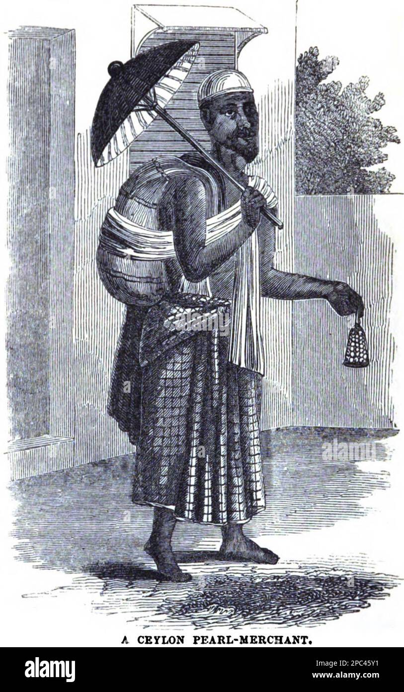 A Ceylon Pearl Merchant Stock Photo - Alamy