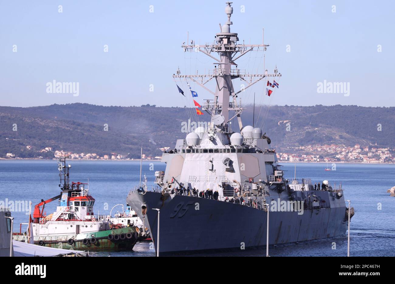 Croatia. 13th Mar, 2023. The arrival of the American command ship from ...