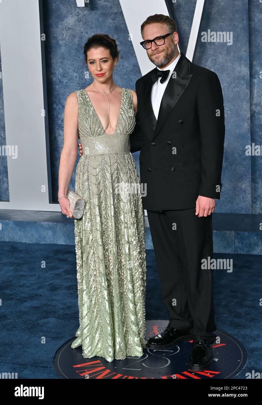 Beverly Hills, USA. 12th Mar, 2023. Seth Rogan & Lauren Miller at the ...