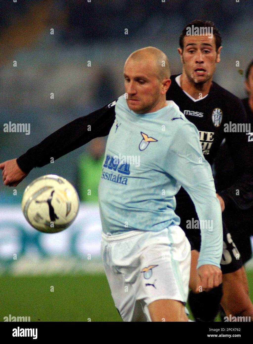 Lazio's Tommaso Rocchi in action during the Serie A soccer match ...