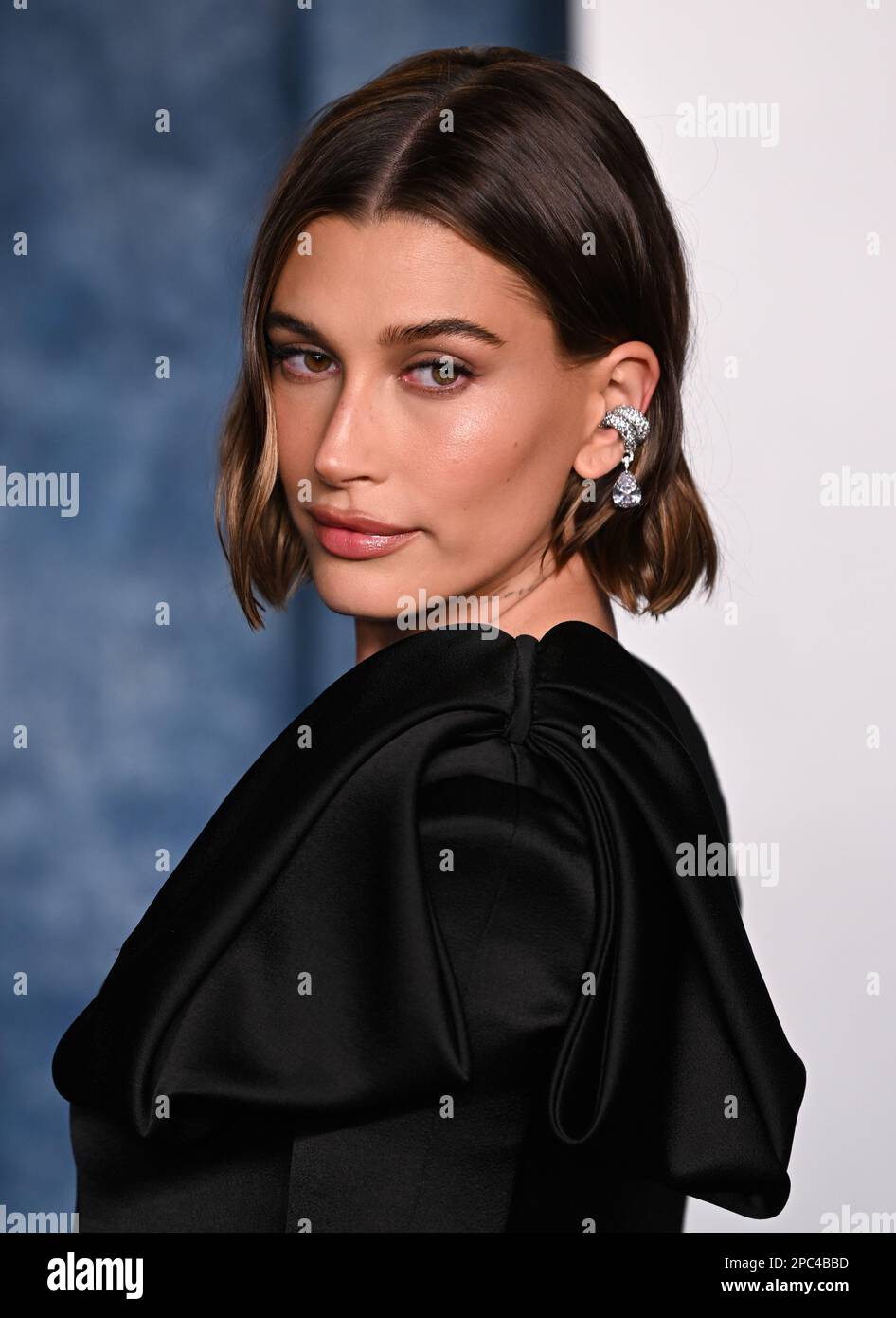 Los Angeles, USA. 13th Mar, 2023. Hailey Bieber arriving at the Vanity ...