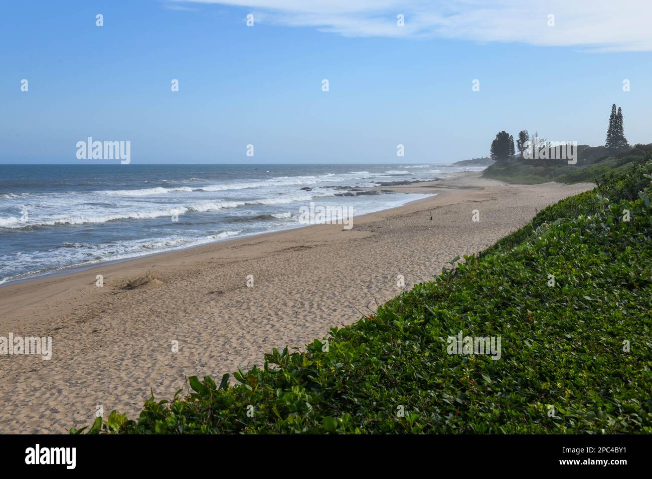 Drone view at Shelly beach on South Africa Stock Photo - Alamy