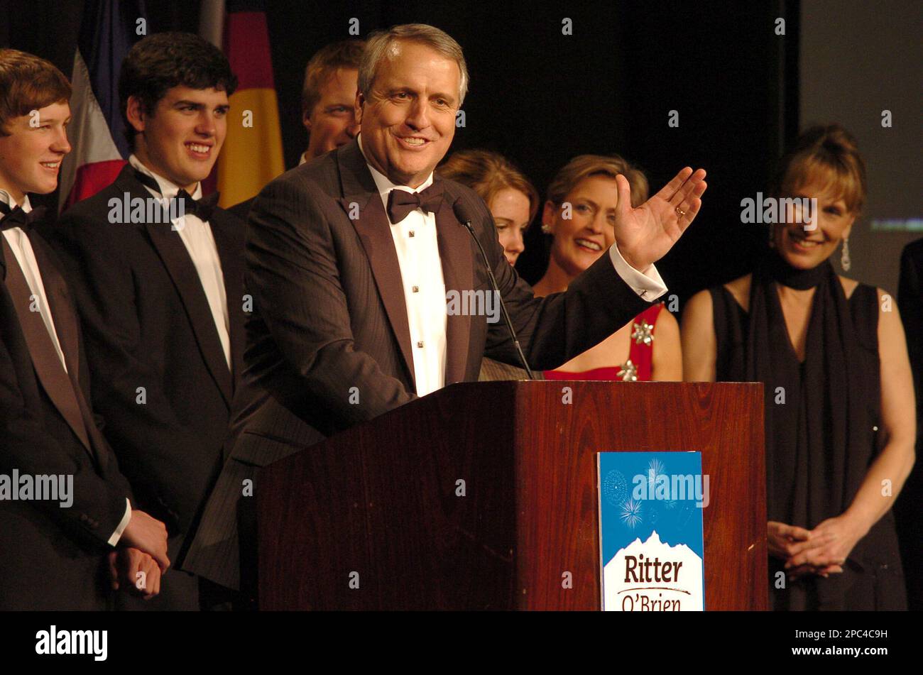 Colorado Gov. Bill Ritter speaks at his inaugural dinner held at the ...