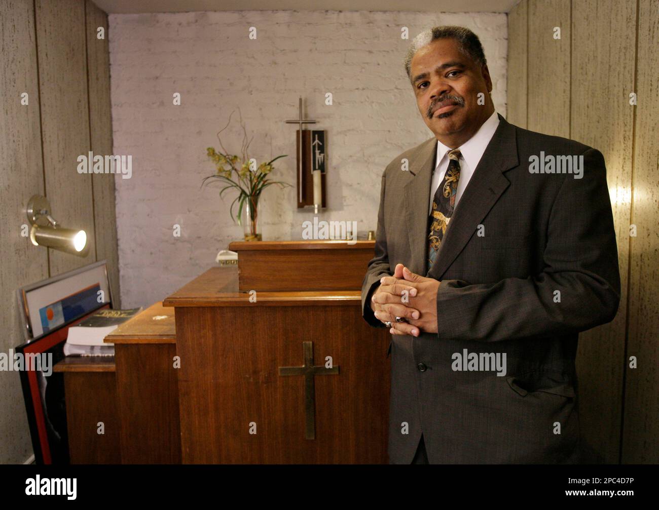 ** ADVANCE FOR MONDAY, JAN. 15 ** The Rev. Thomas Johnson Jr., pastor ...