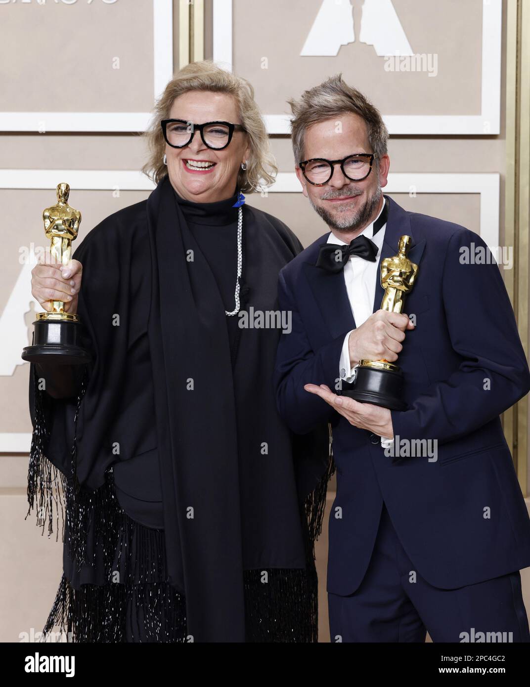 Ernestine Hipper and Christian M. Goldbeck, winners of the award for ...