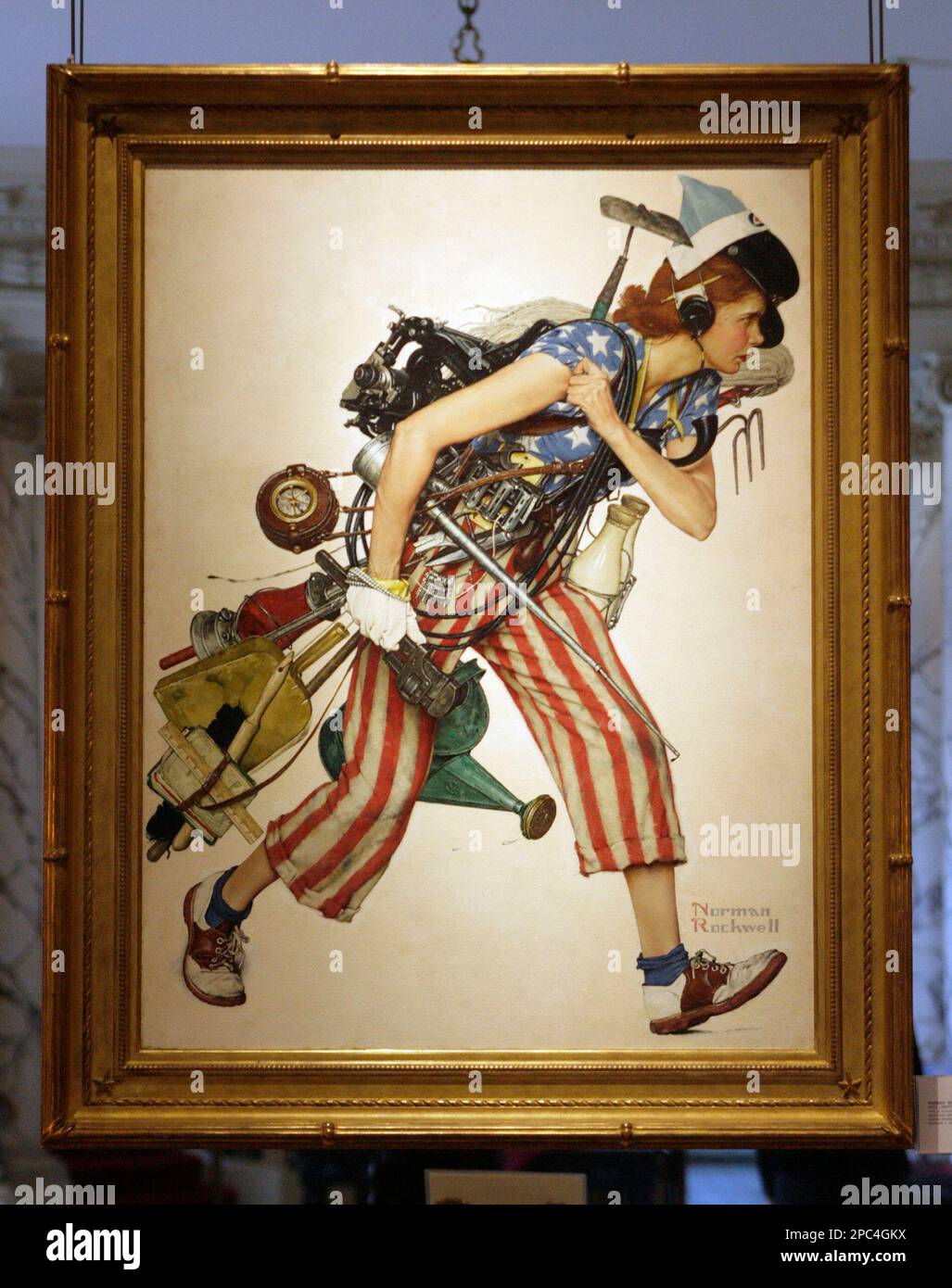 ** ADVANCE FOR WEEKEND EDITIONS, JAN. 13-15. ** Norman Rockwell's "Miss ...