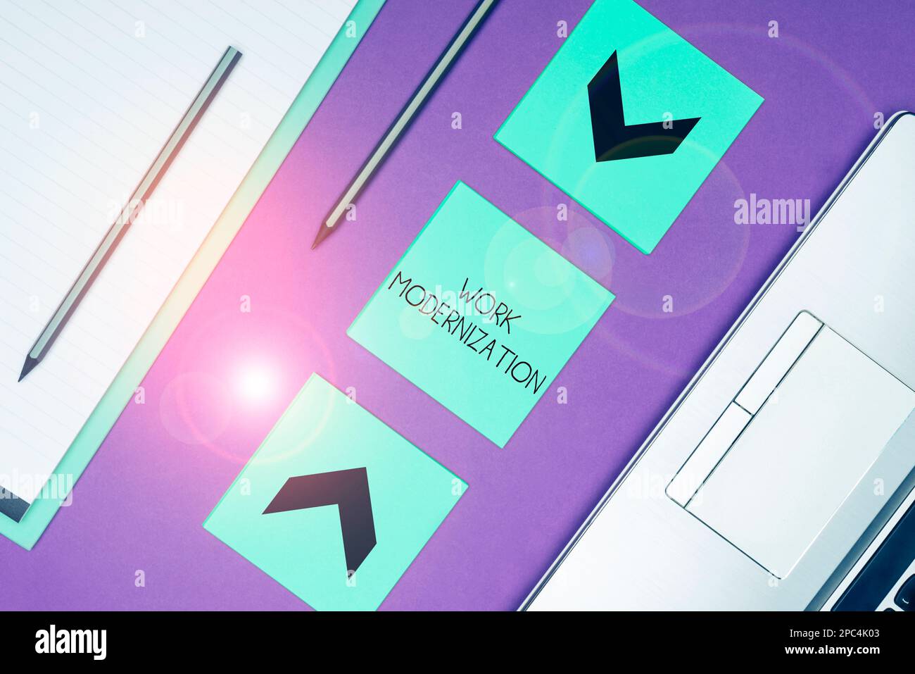 Text showing inspiration Work Modernization. Word Written on changing ...