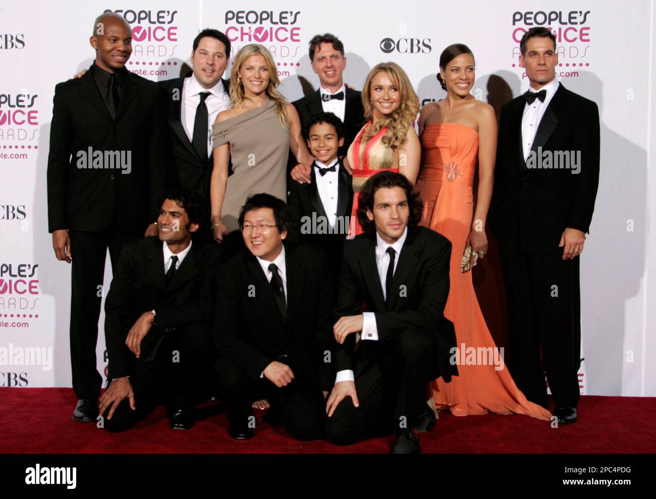 The cast of "Heroes," is photographed after winning the favorite new ...