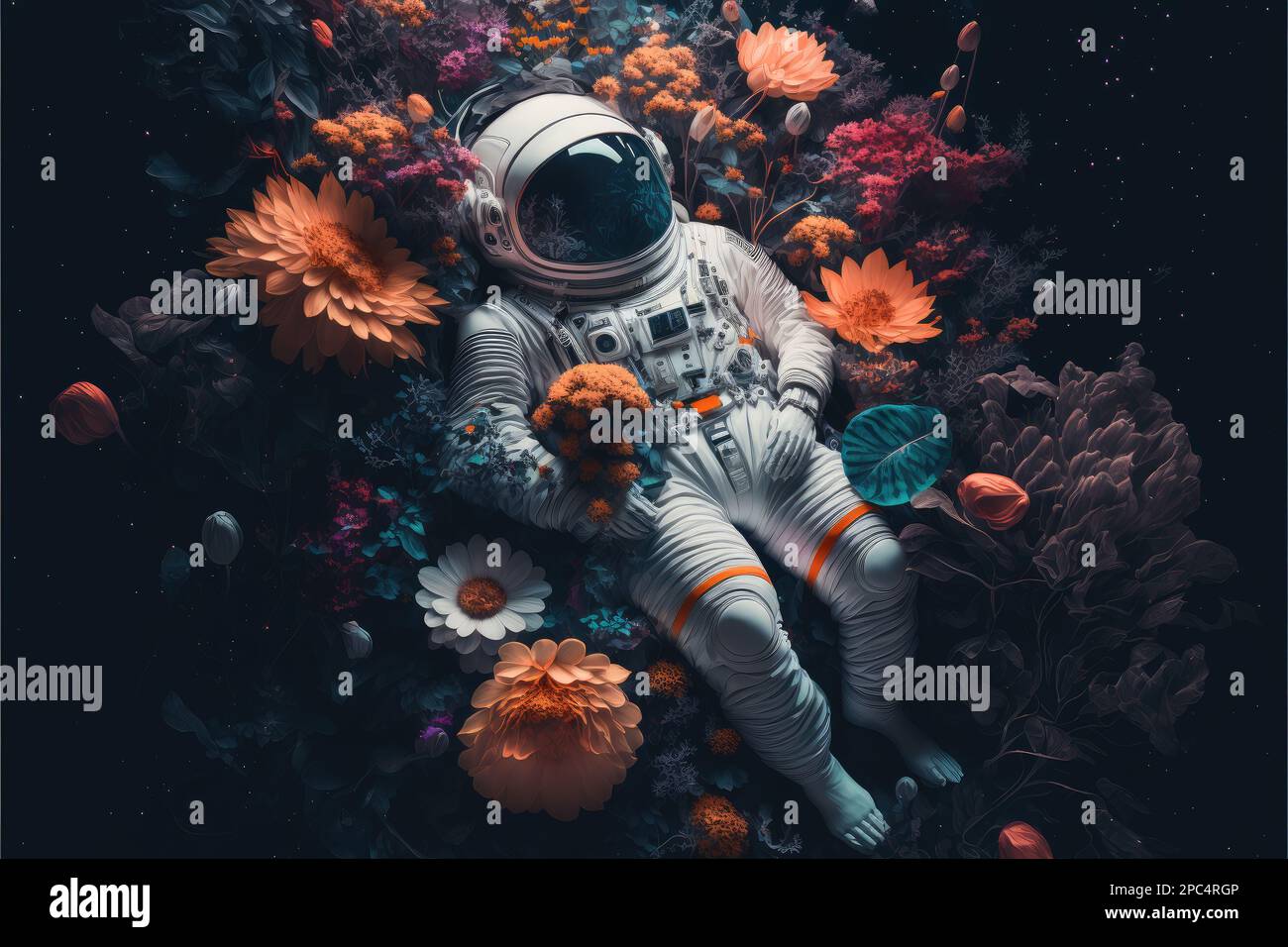 Astronaut sleeping in space hi-res stock photography and images - Alamy