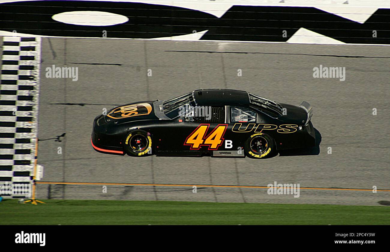 NASCAR Driver Dale Jarrett is in the front stretch during NEXTEL Cup ...