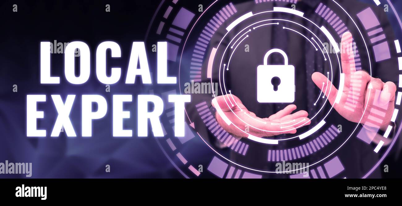 Inspiration showing sign Local Expert. Business concept offers ...