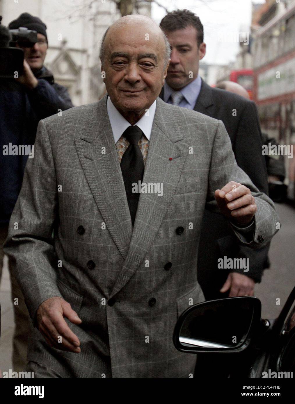 Harrods department store owner Mohamed al Fayed, father of Dodi, leaves ...