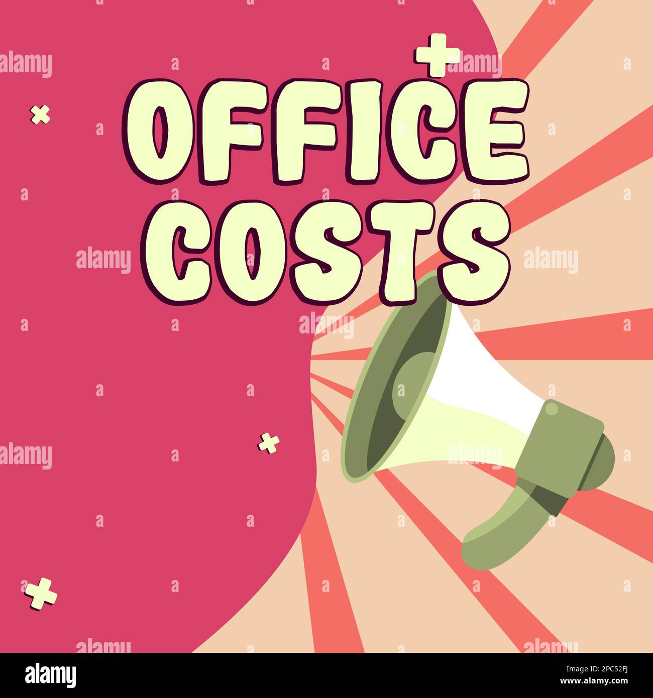 Hand writing sign Office Costs. Concept meaning amount of money paid to ...