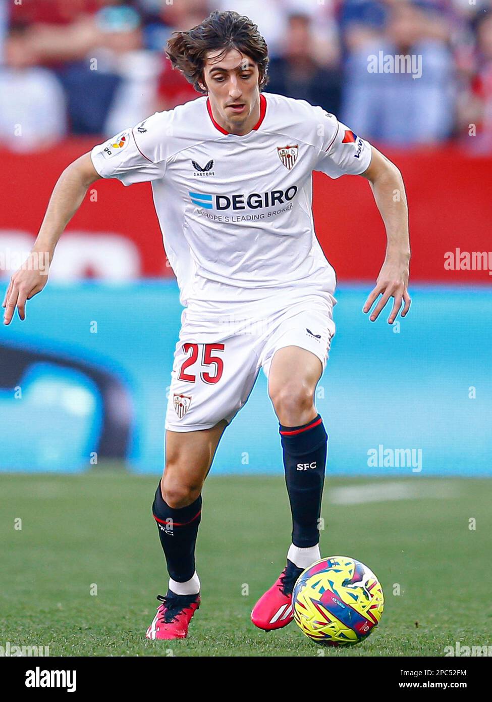 Sevilla, Spain. March 12, 2023, Bryan Gil of Sevilla FC during the La ...