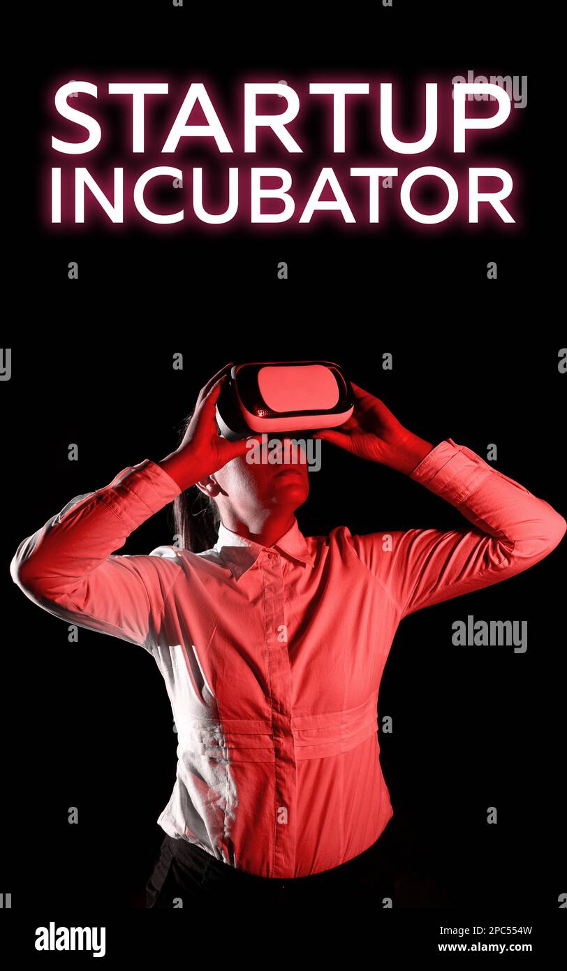 Sign displaying Startup Incubator. Word for Concept that can be used ...