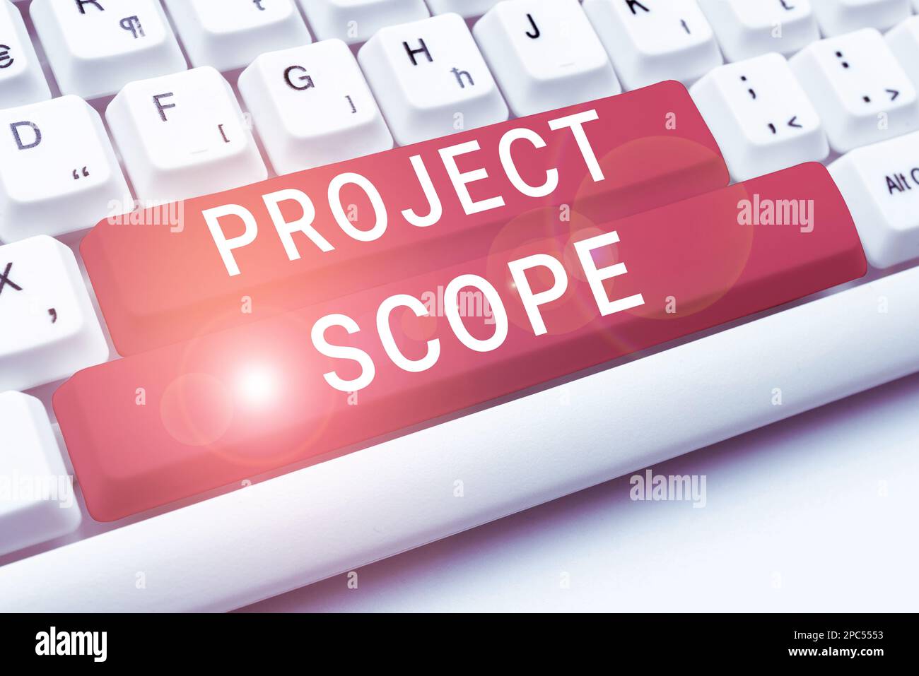 Conceptual display Project Scope. Word Written on evaluation of work ...