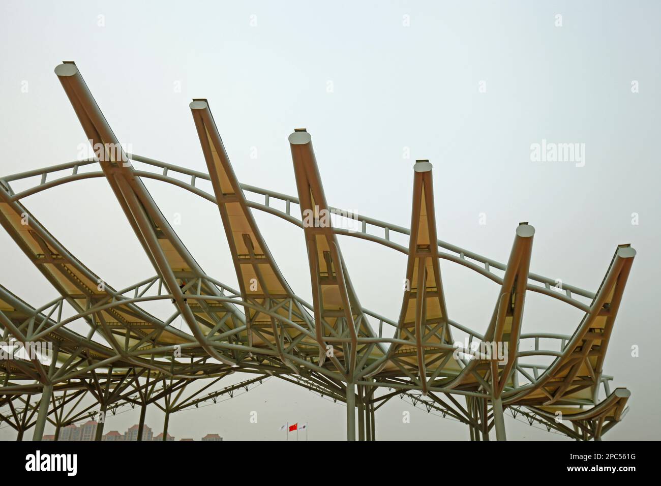 Modern construction steel, surreal design in the future Stock Photo - Alamy