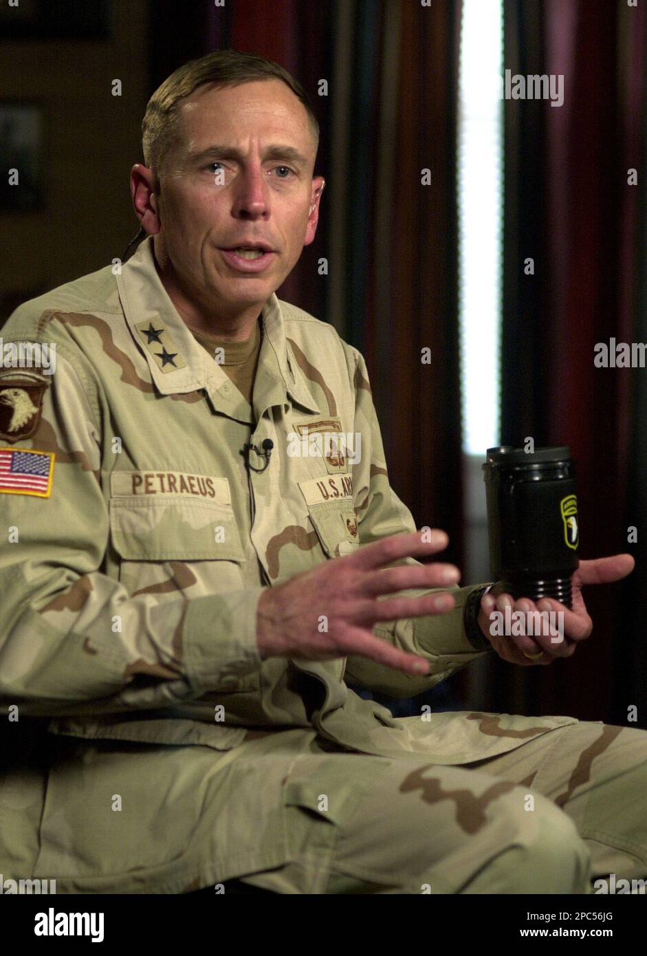 ** FILE ** Maj. Gen. David Petraeus, commanding general of the 101st ...