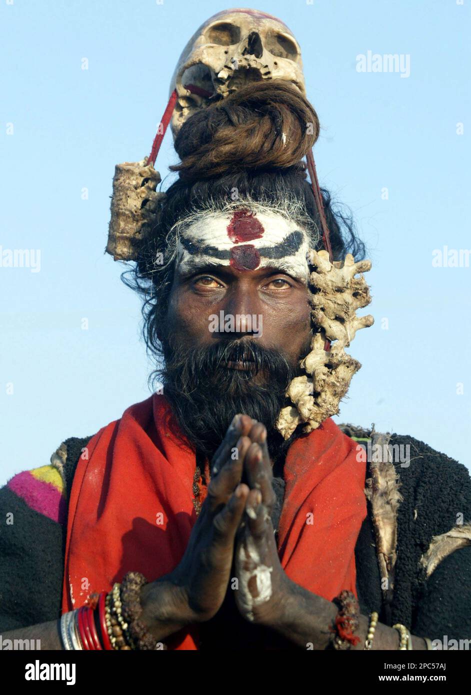 A Shaivite Sadhu or Hindu holy man who is a devotee to the Hindu God ...