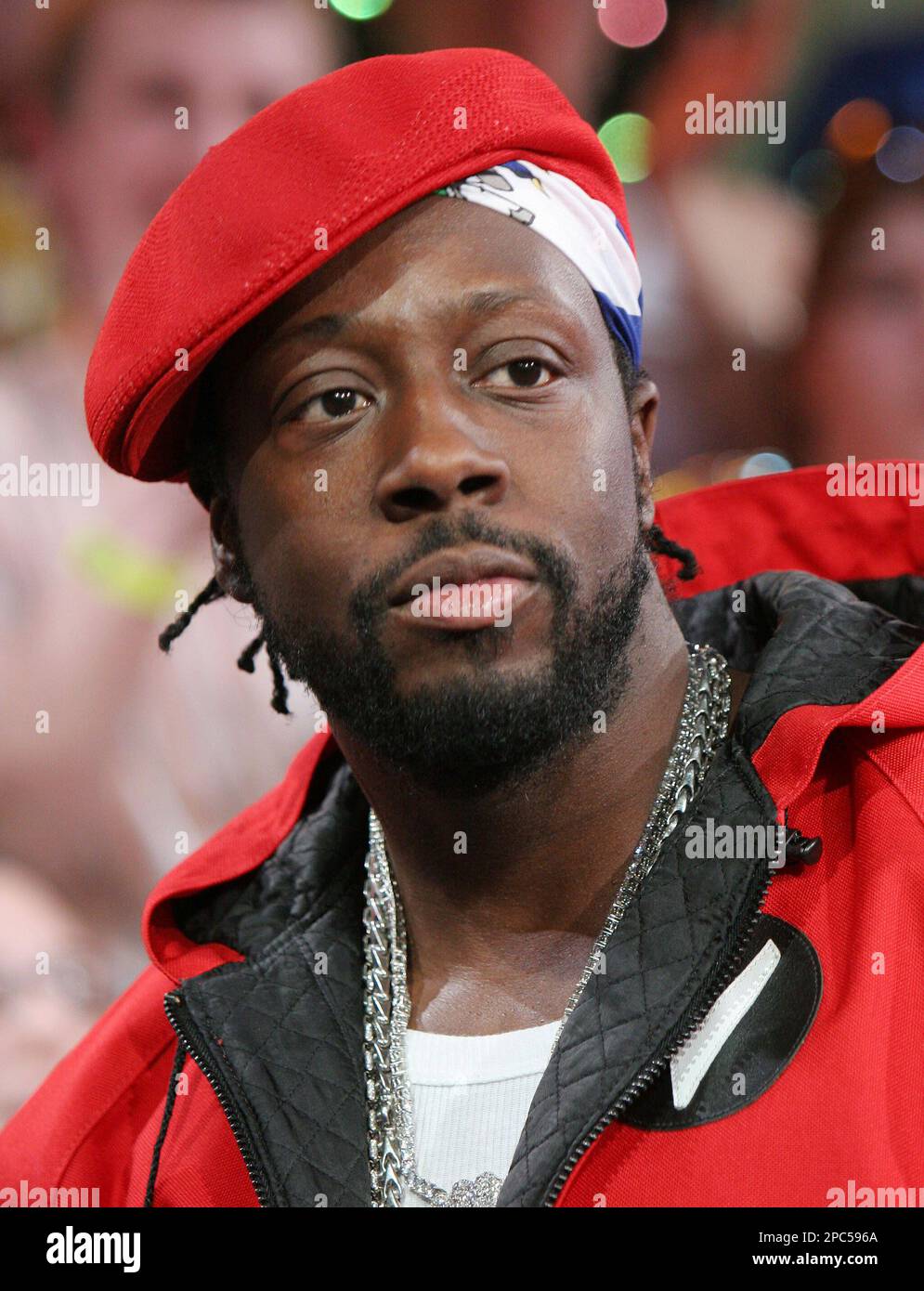 ** FILE ** Singer Wyclef Jean appears on stage during MTV's "Total ...