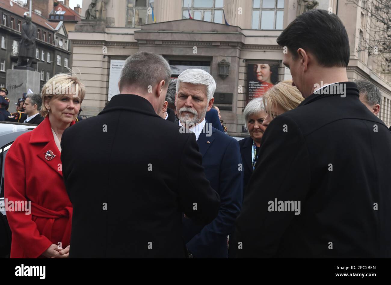 Bratislava, Slovakia. 13th Mar, 2023. Czech President Petr Pavel visits ...