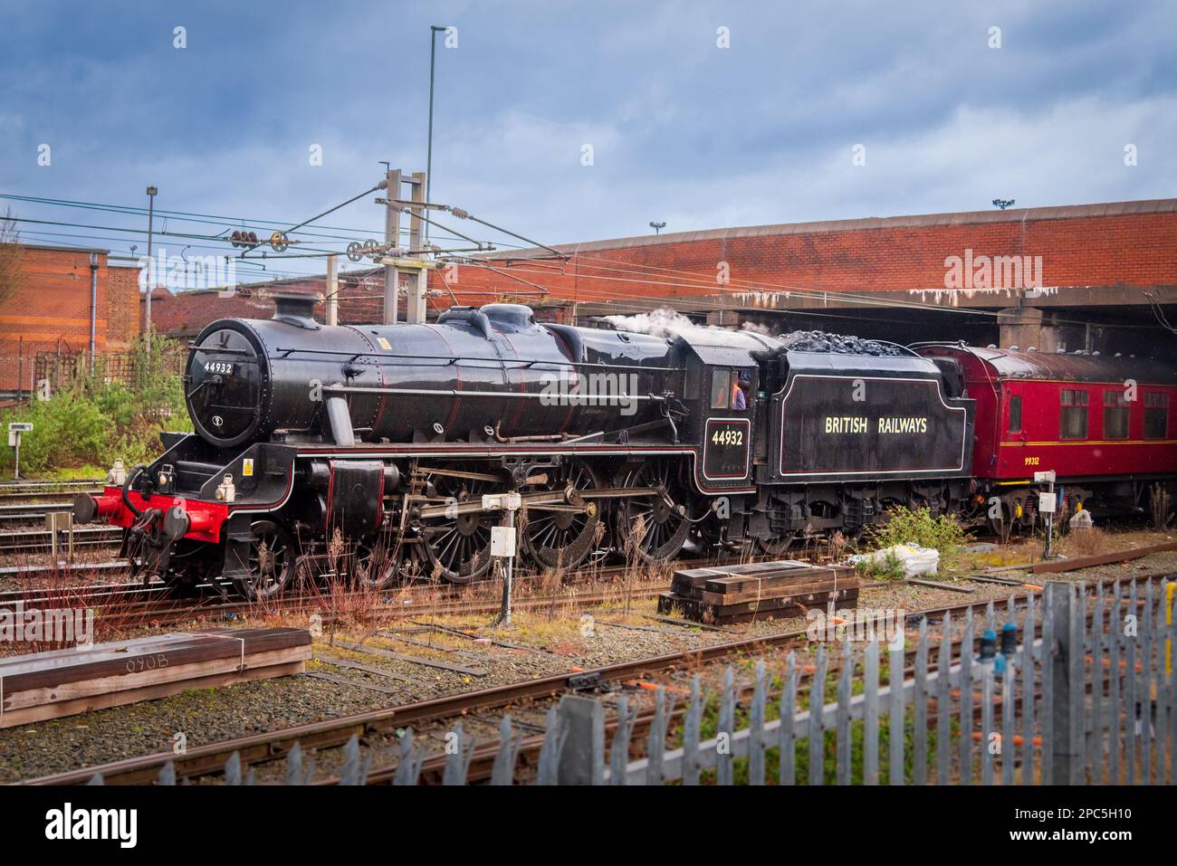 Stanier Black 5 number 4932 was built in 1945 by the LMS at their ...
