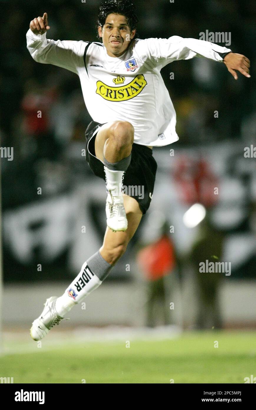 **FILE** Chile's Colo Colo soccer player Matias Fernandez, jumps as he ...