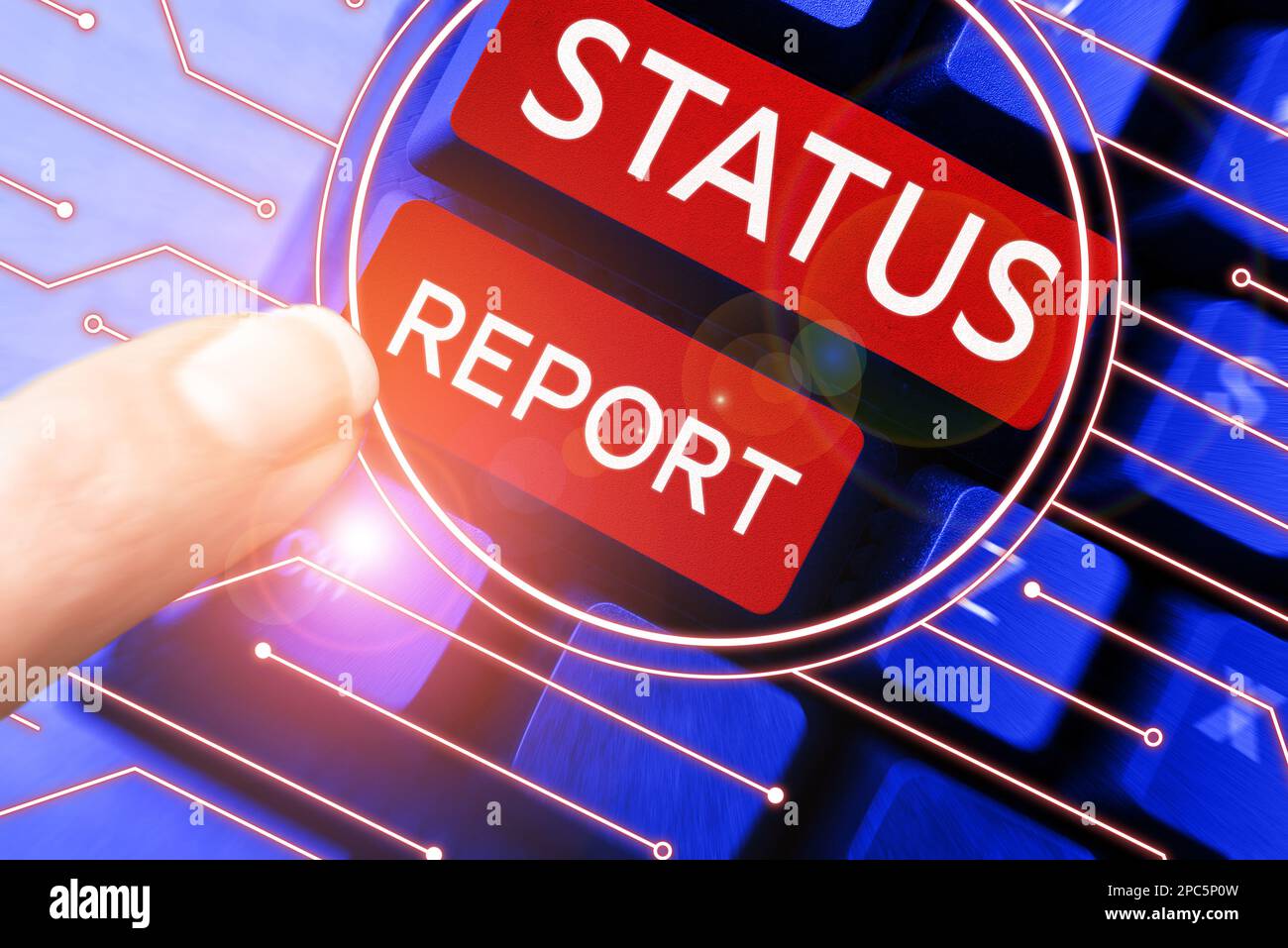 Writing displaying text Status Report. Conceptual photo Update Summary ...