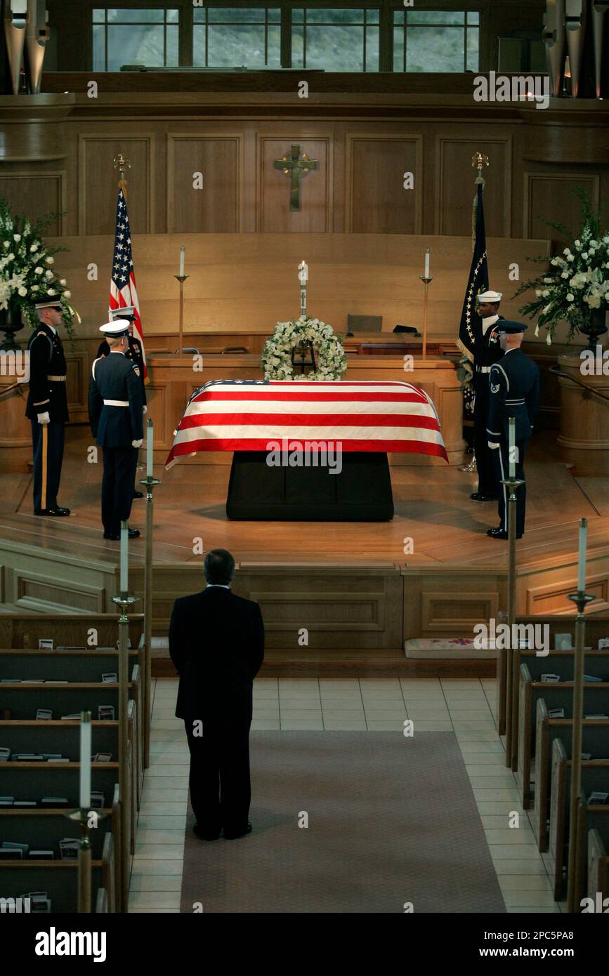 Jack Ford, son of former President Gerald R. Ford stands before his ...