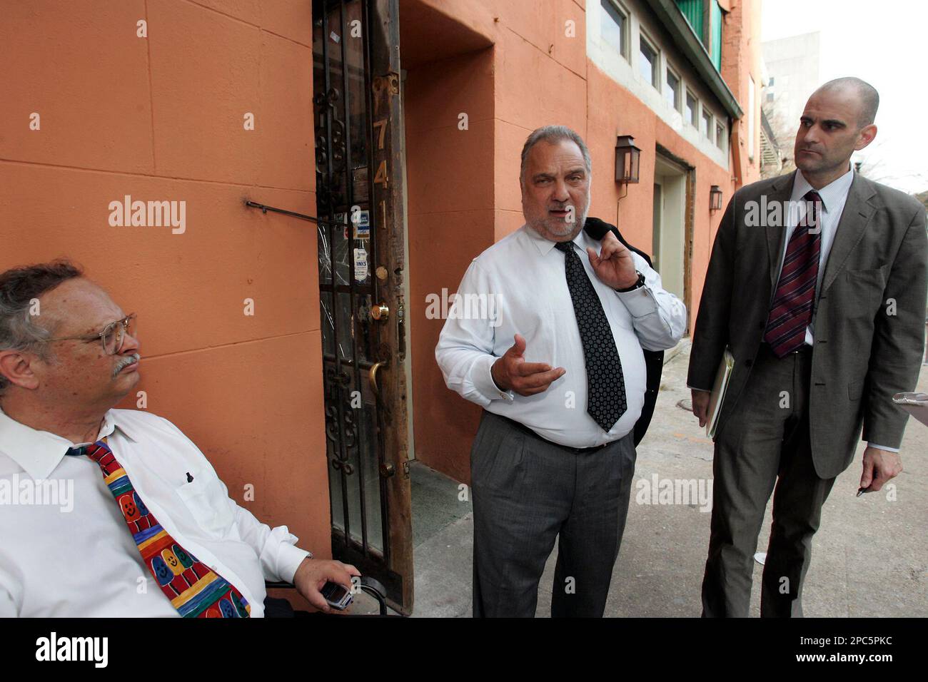 Attorney's John DiGiulio, seated, Frank G. DeSalvo and Townsend M ...