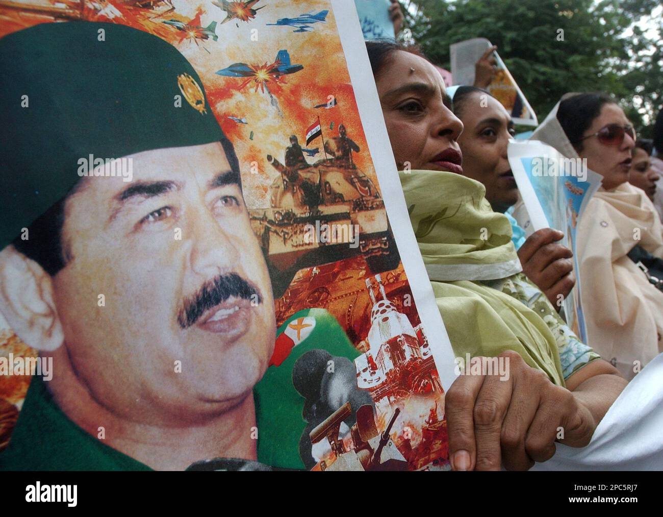 Pakistani activists of the United Human Rights Council hold a rally to ...
