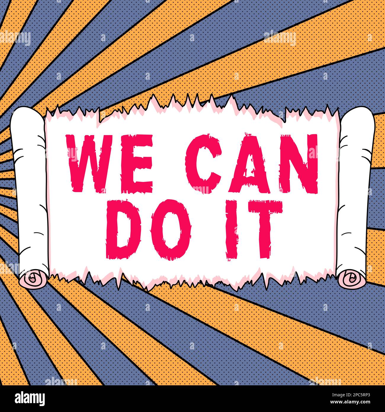 Text showing inspiration We Can Do It. Business concept see yourself as ...