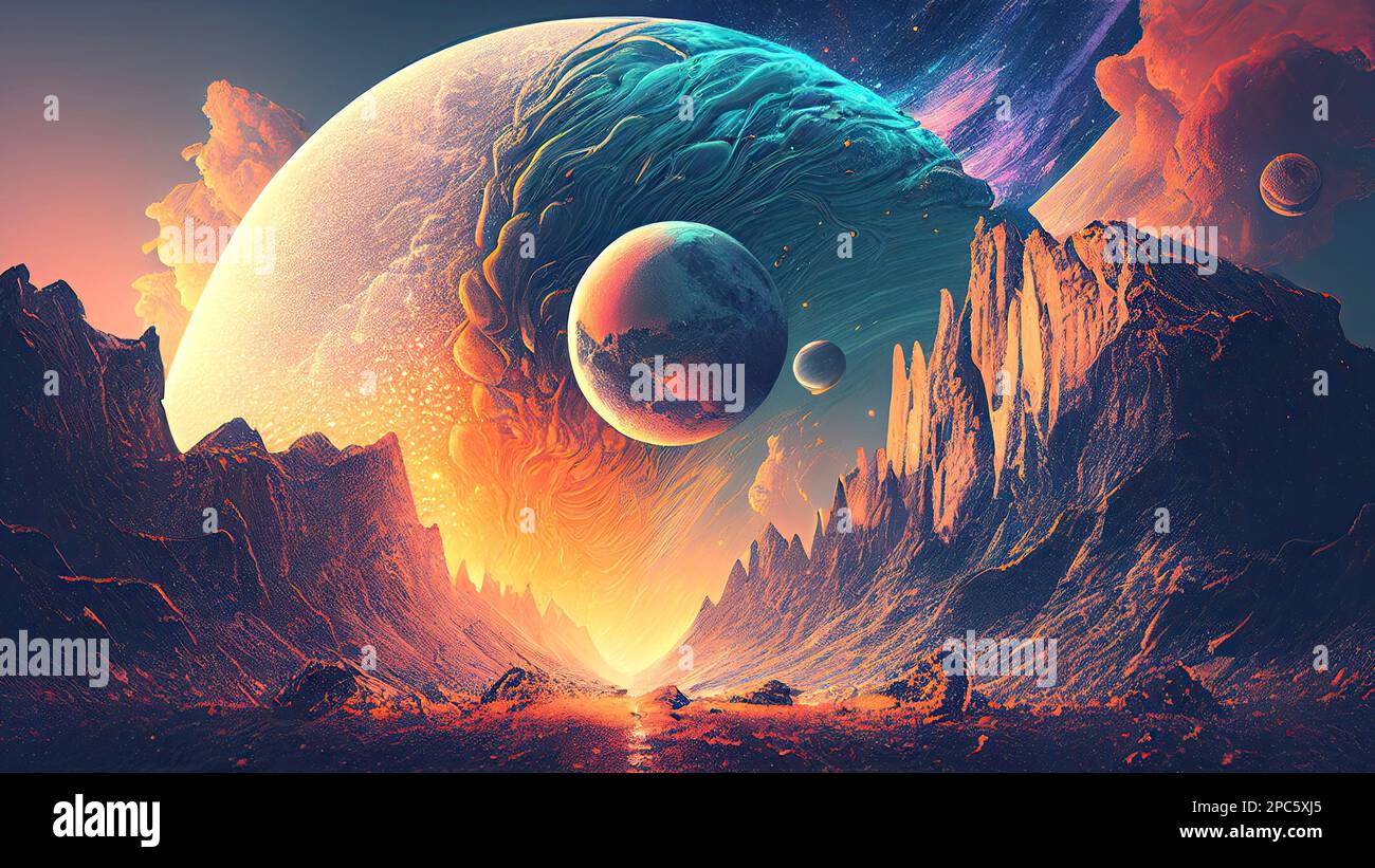 Planets in the sky hi-res stock photography and images - Alamy