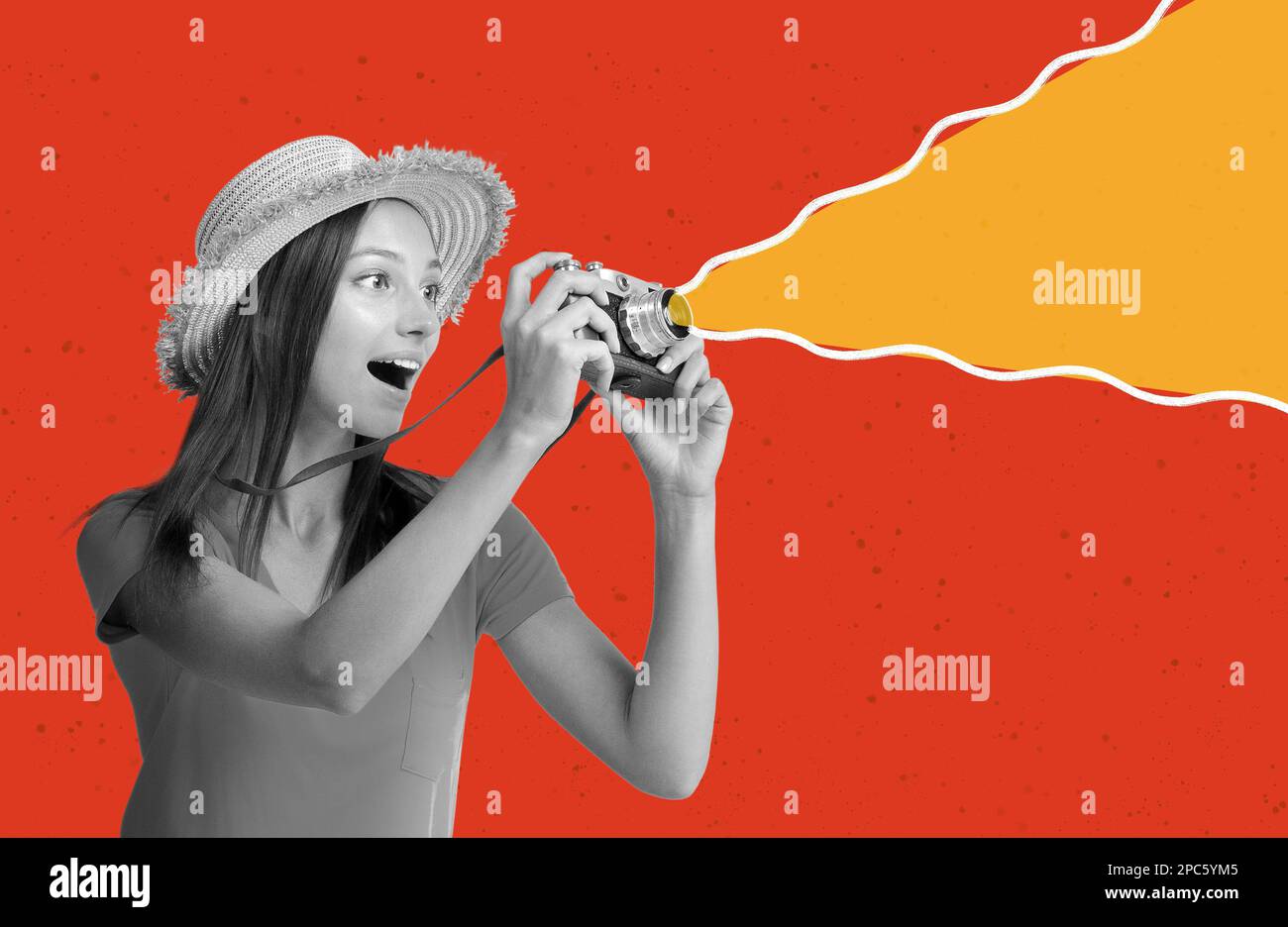 Tourist in cap makes photo hi-res stock photography and images - Alamy