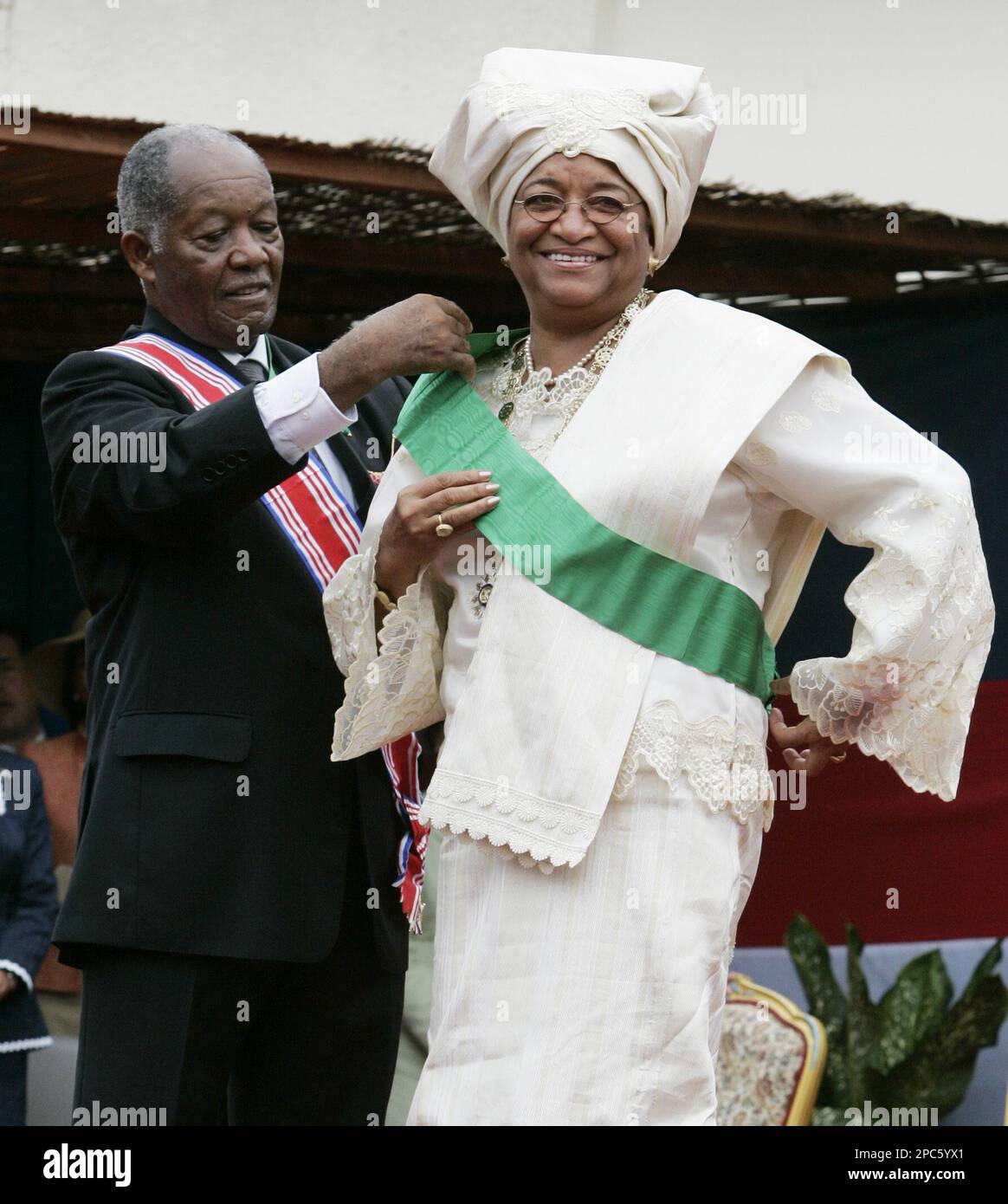 ** FOR USE WITH YEAR END--FILE **Liberia's new President Ellen Johnson ...