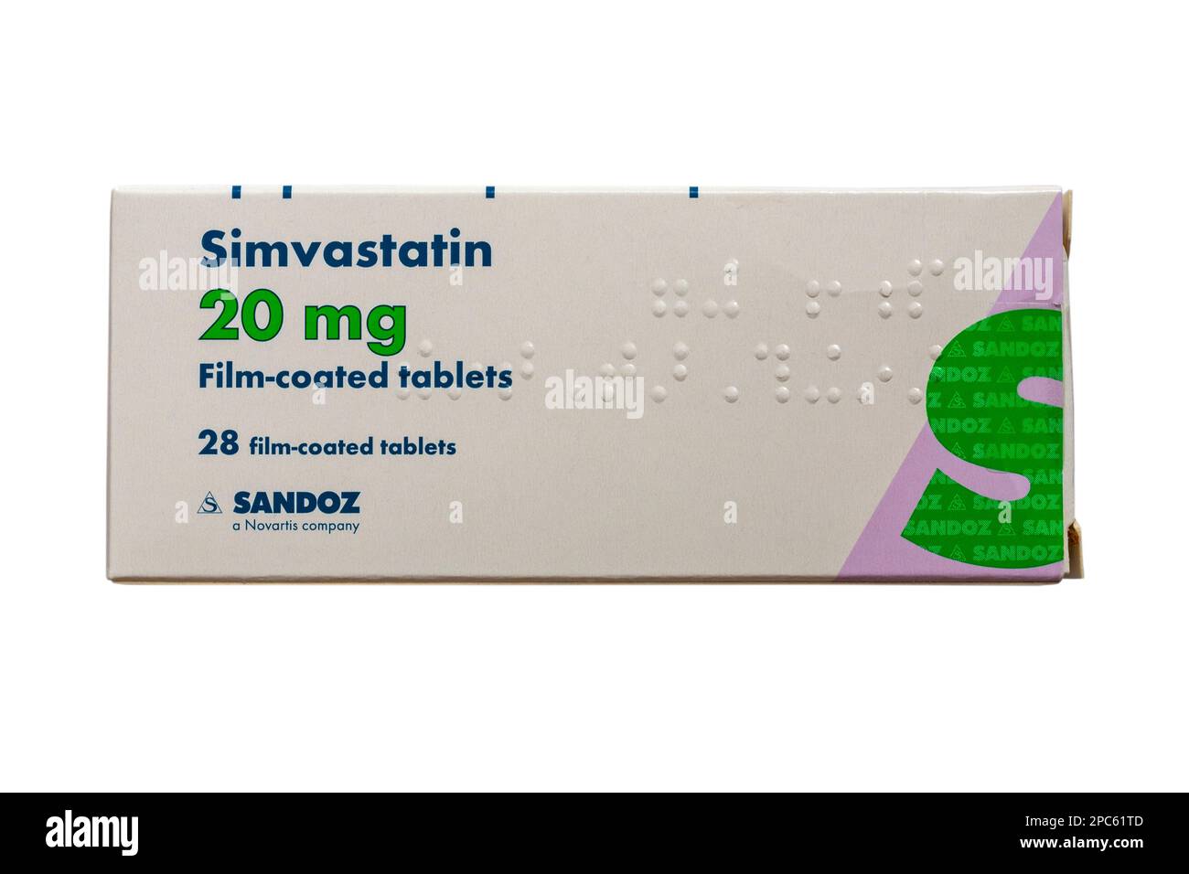 Packet of Simvastatin 28 film-coated tablets statins pack 20 mg ...