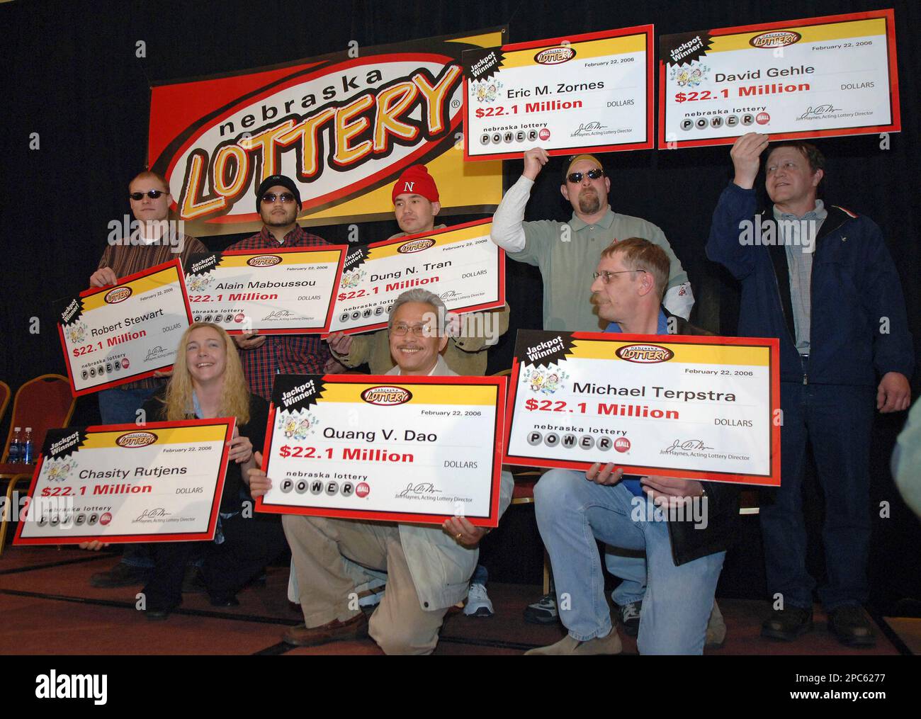 **FILE** This file photo from Feb. 22, 2006, shows the winners of the ...