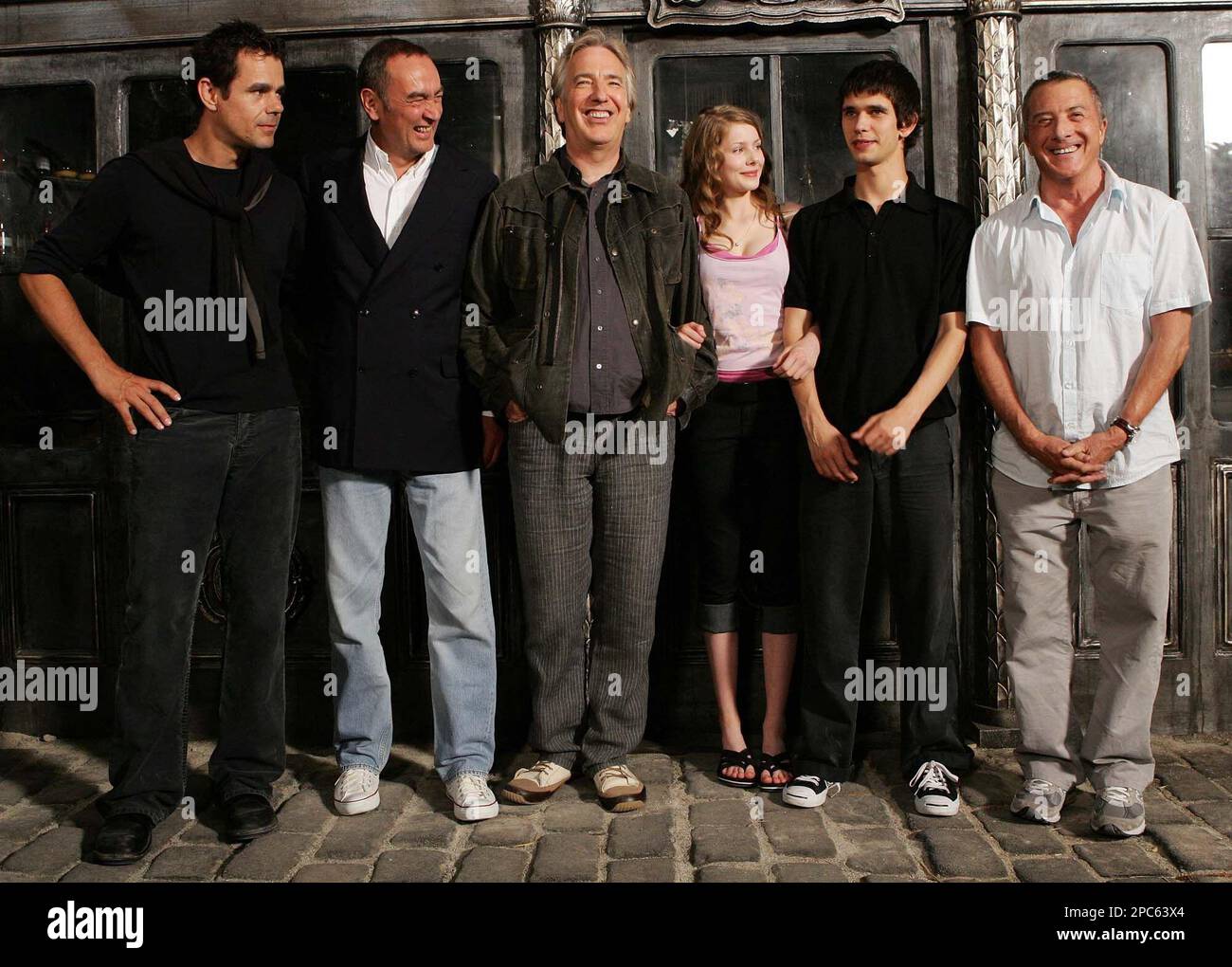 ** FILE ** U.S. actors Dustin Hoffman, Ben Whishaw, actress Rachel Hurd ...